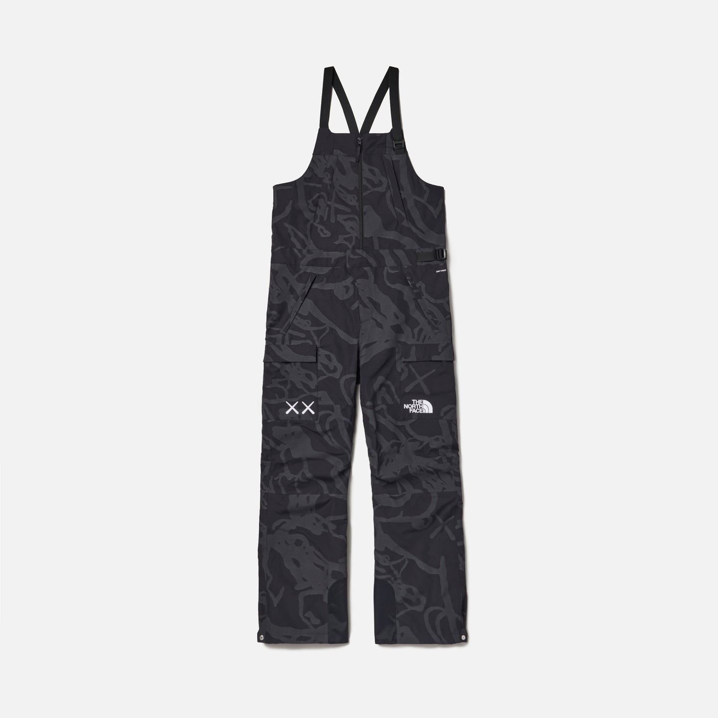 The North Face x Kaws Project Freeride Bib - Black Dragline – Kith