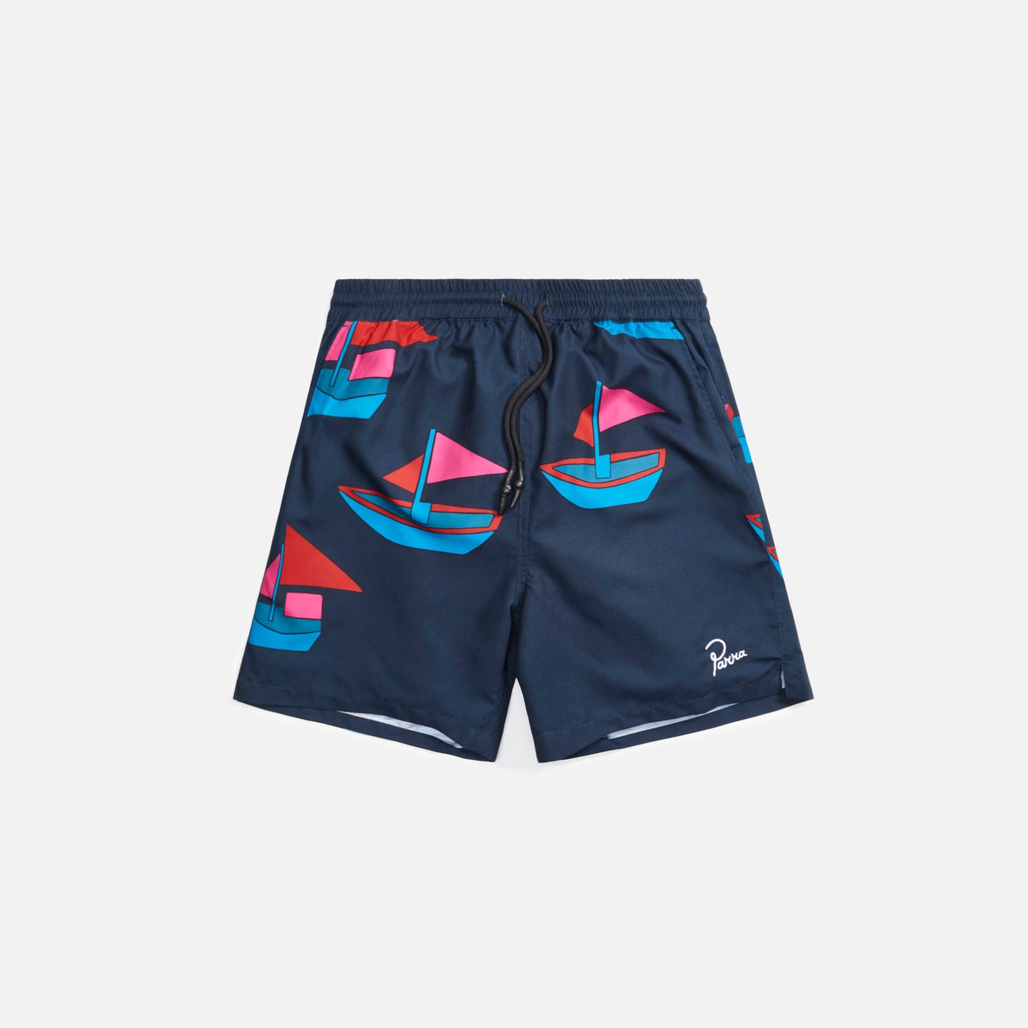 by Parra Paper Boats Swim Shorts - Navy Blue – Kith