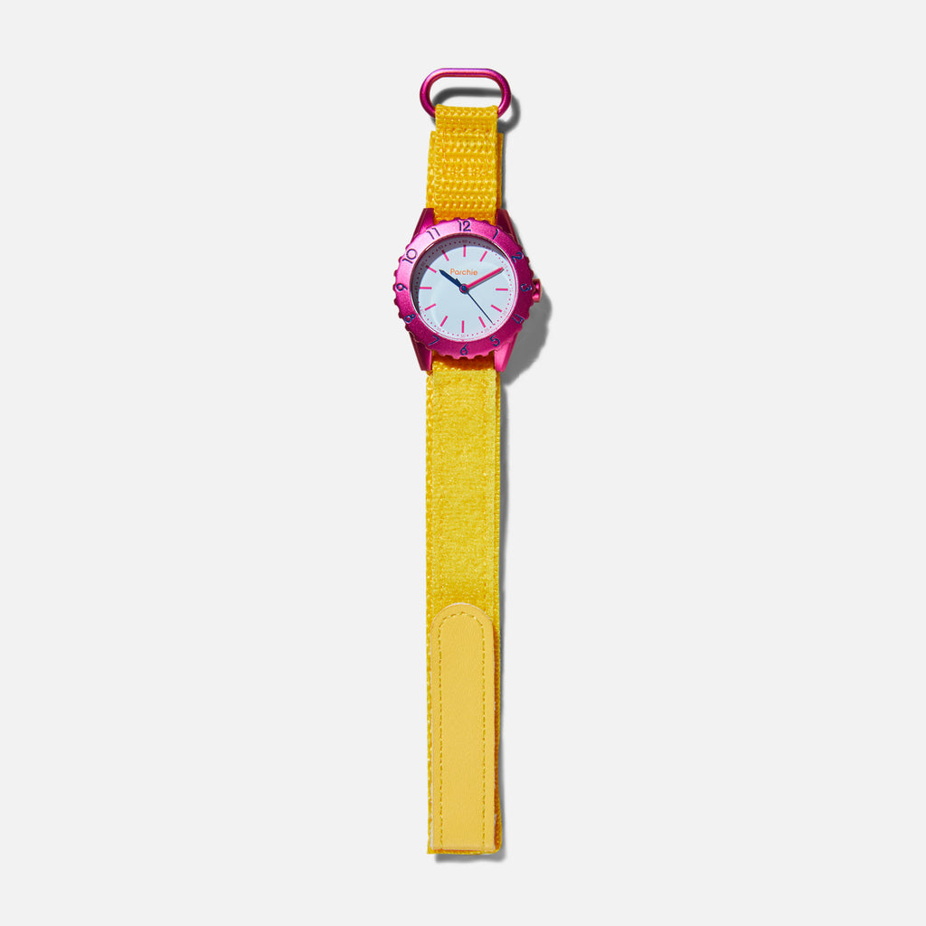 Parchie Party-Time Watch - Hot Pink / Pale Blue / Navy – Kith