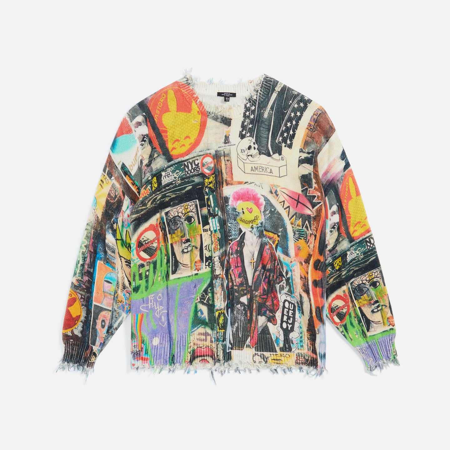 R13 Crosby and Broome Oversized Sweater - Graffiti – Kith