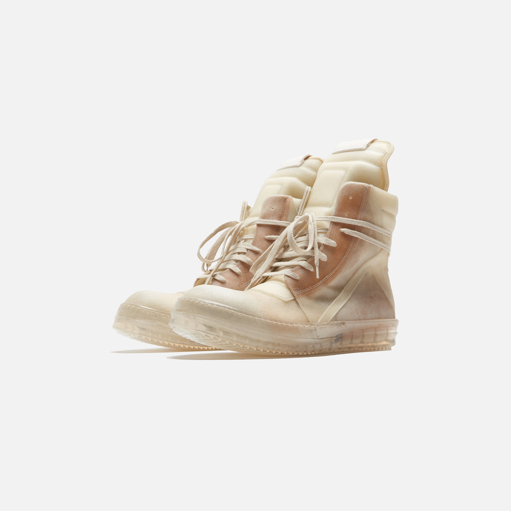 Rick Owens Scarpe Pelle Geobasket - Natural / Clear – Kith