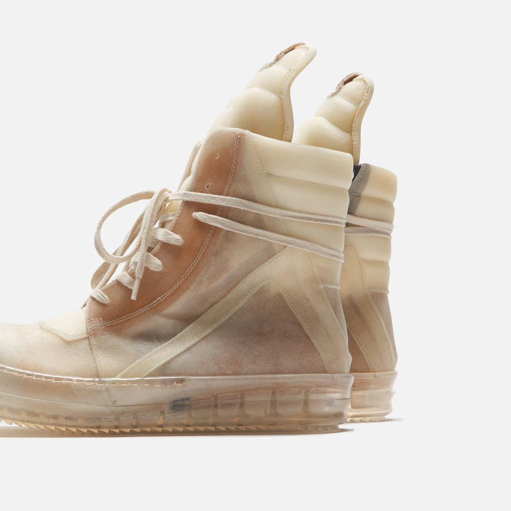 Rick Owens Scarpe Pelle Geobasket - Natural / Clear – Kith