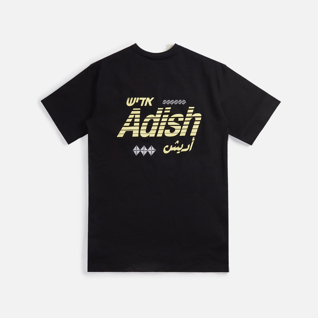 Adish Kora Logo Tee - Off Black – Kith