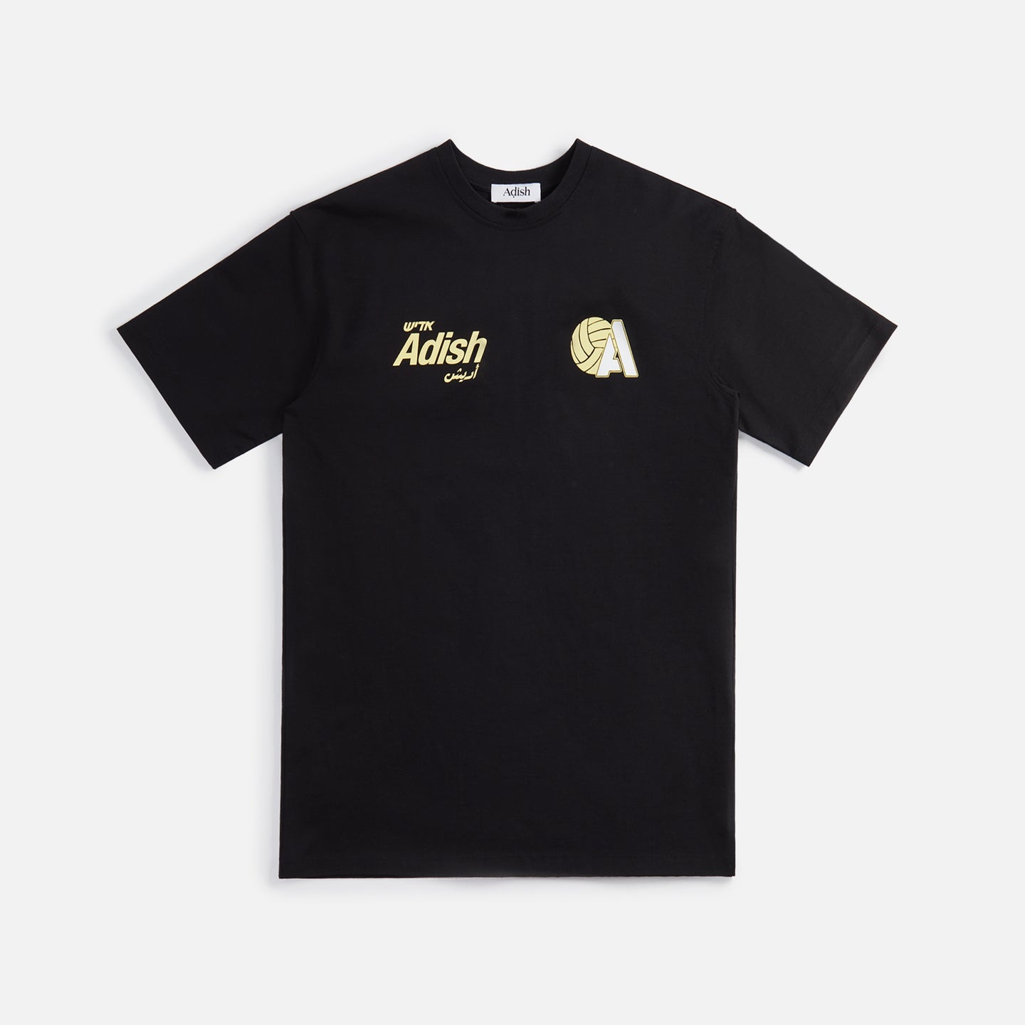 Adish Kora Logo Tee - Off Black – Kith