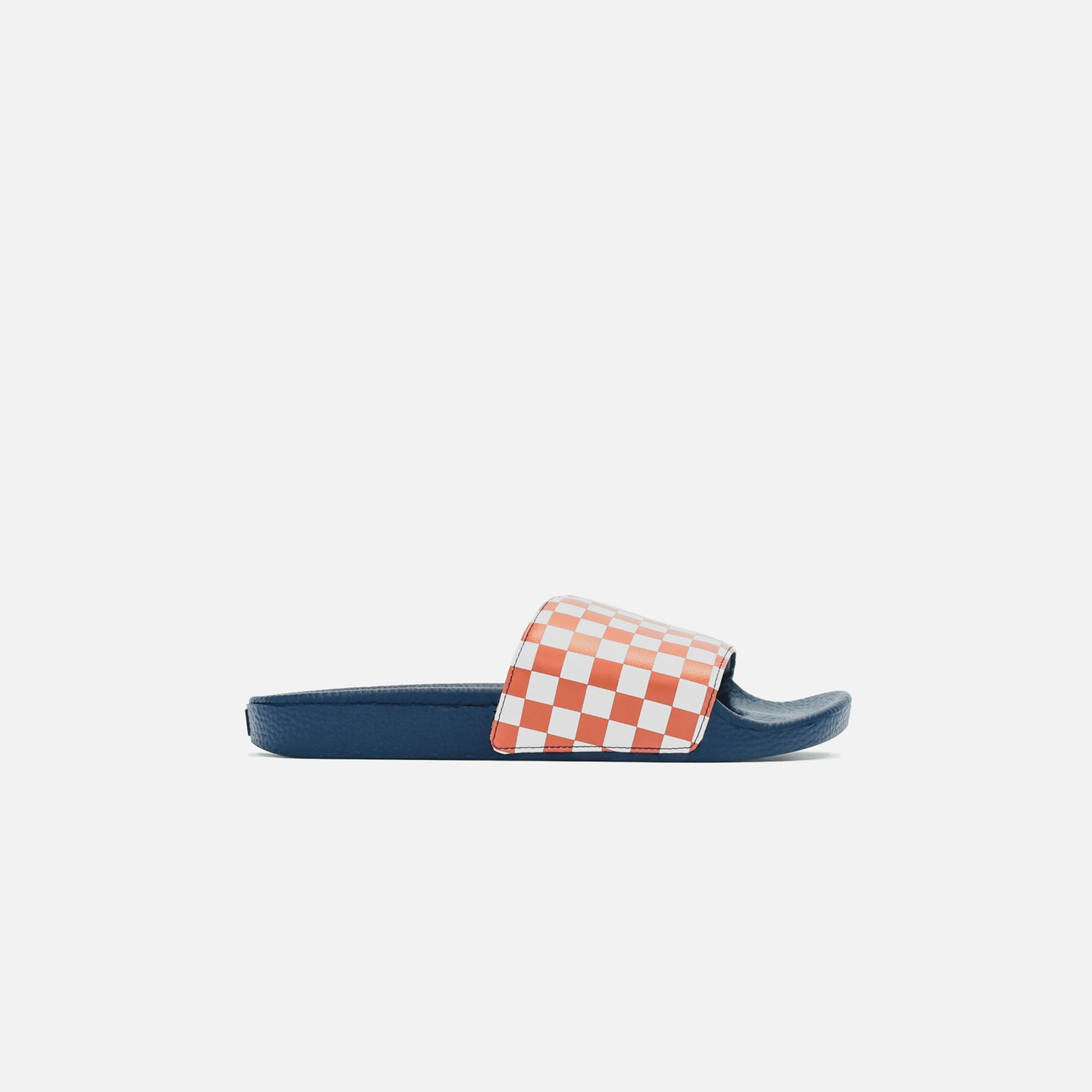 Vans Slide-On Checkerboard - Burnt Brick / Dress Blues – Kith