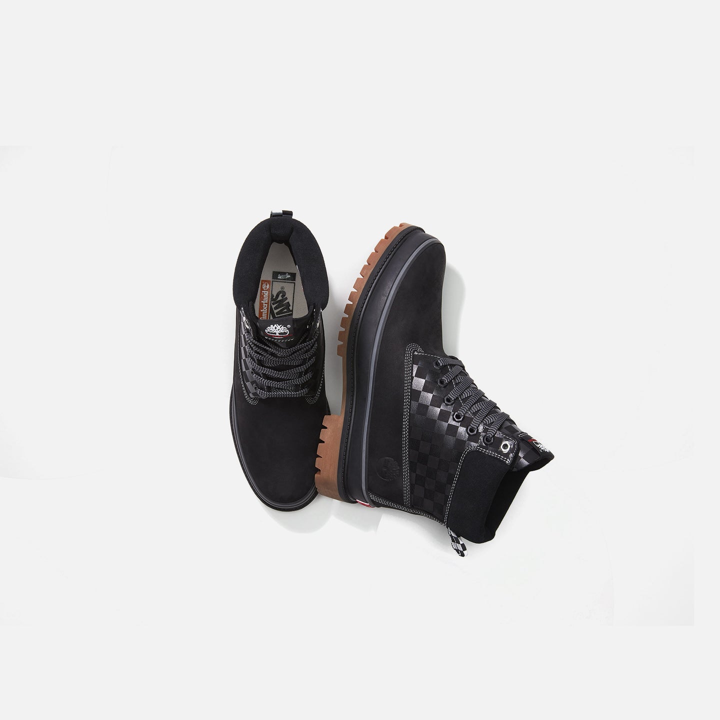 Timberland x Vans 6" Boot - Black / Checkerboard – Kith